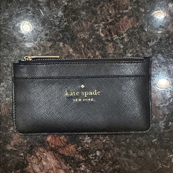 kate spade | Bags | Kate Spade Black Wallet With Gold Accents | Poshmark